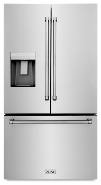 ZLINE 36" Standard Depth Refrigerator, Stainless With Water Dispenser ...