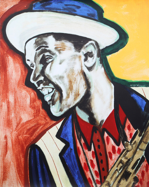 Frederick J. Brown "Dexter Gordon" Serigraph - Contemporary - Fine Art ...