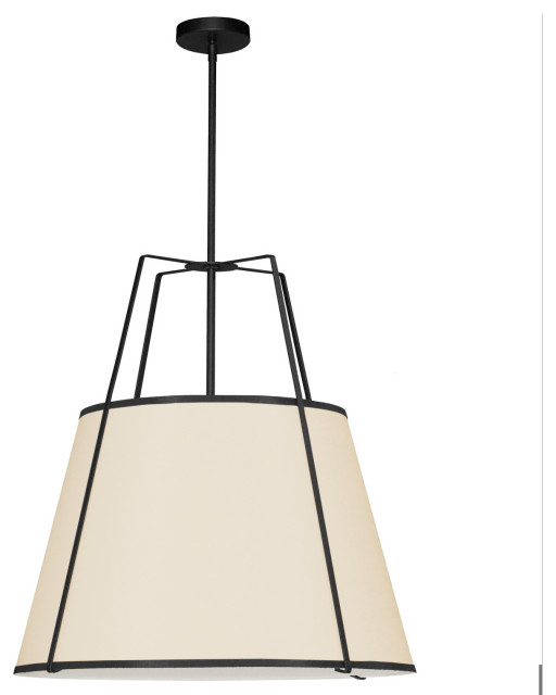 Trapezoid 3-Light Pendant in Cream - Transitional - Pendant Lighting ...