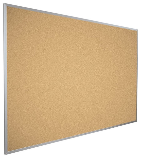 Natural Add - Cork Tackboard - Aluminum Trim - 4 X 8 - Contemporary ...