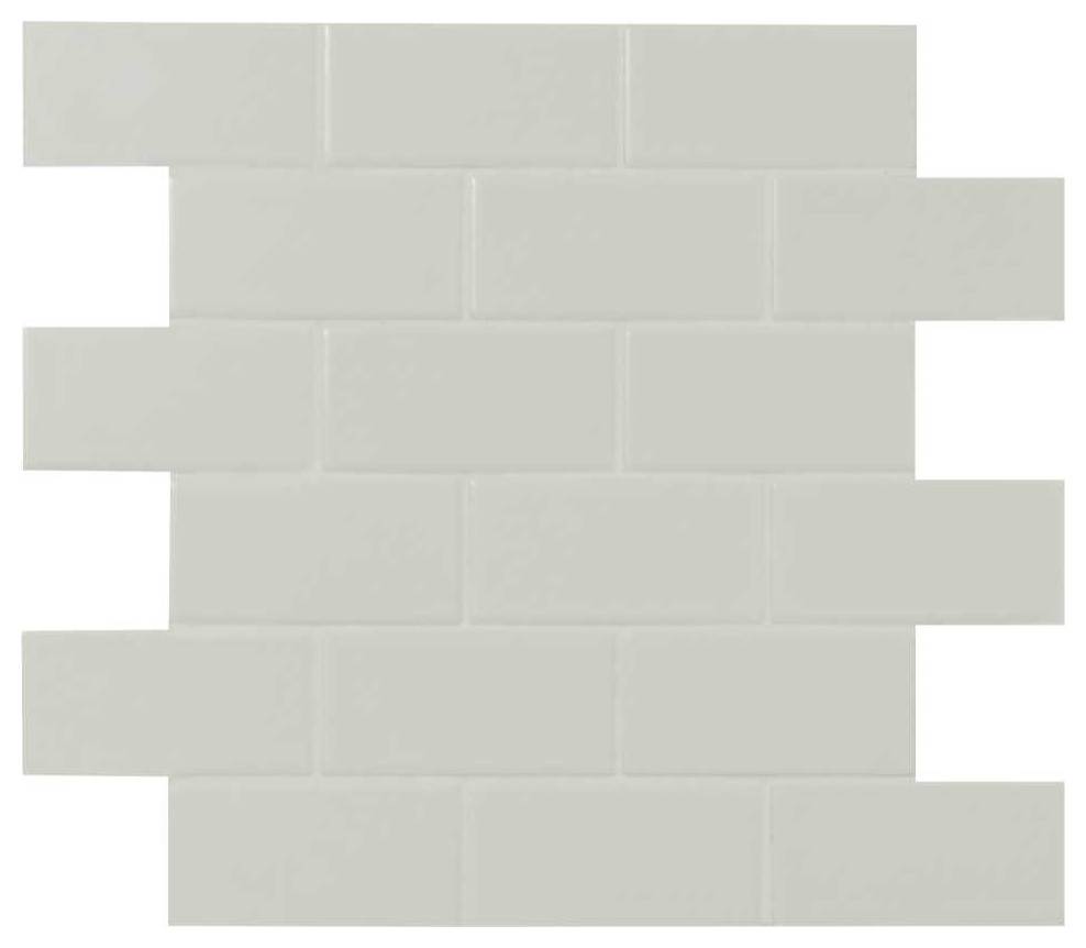 Retro Bianco 2x4 Matte Porcelain Subway Tile - Contemporary - Wall And ...