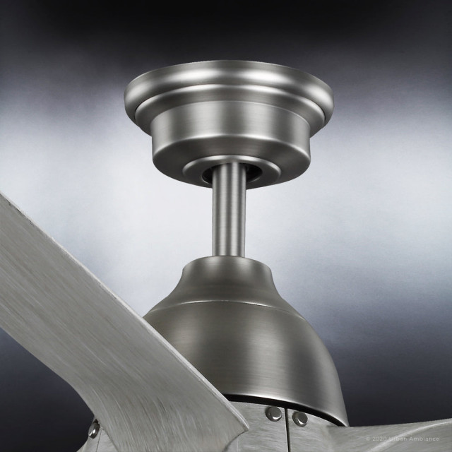Luxury Urban Loft Ceiling Fan, Aged Nickel - Transitional - Ceiling ...
