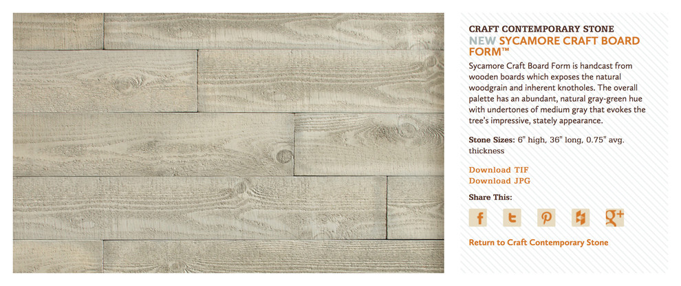 Creative Mines new Craft Board Form in Cedar & Sycamore