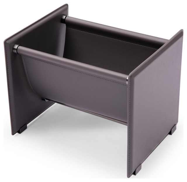 Modrest Uriah Gray Magazine Rack - Contemporary - Magazine Racks - by ...