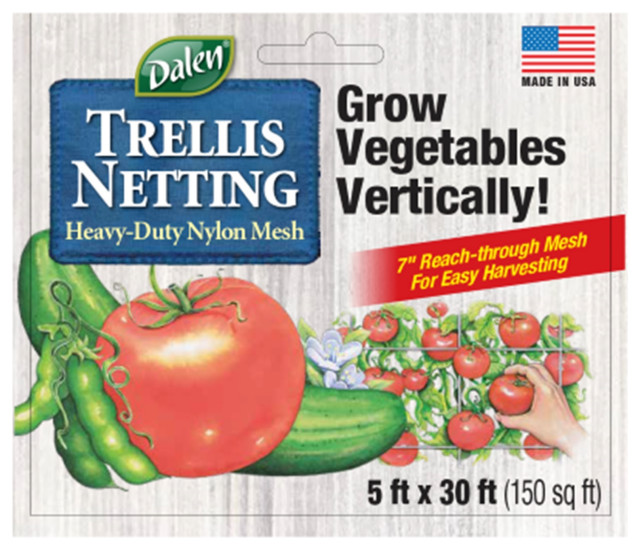 Gardeneer by Dalen Trellis Netting for Verticle Gardening- 5ft x 30ft ...