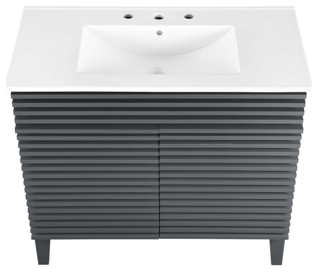 Render 36" Bathroom Vanity - Transitional - Bathroom Vanities And Sink ...