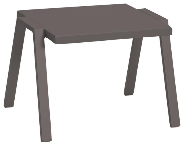 16" Taupe Aluminum End Table, 22 - Transitional - Side Tables And End ...