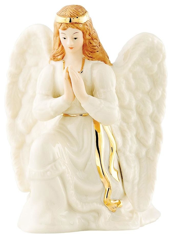 Belleek Nativity Angel - Traditional - Holiday Accents And Figurines ...