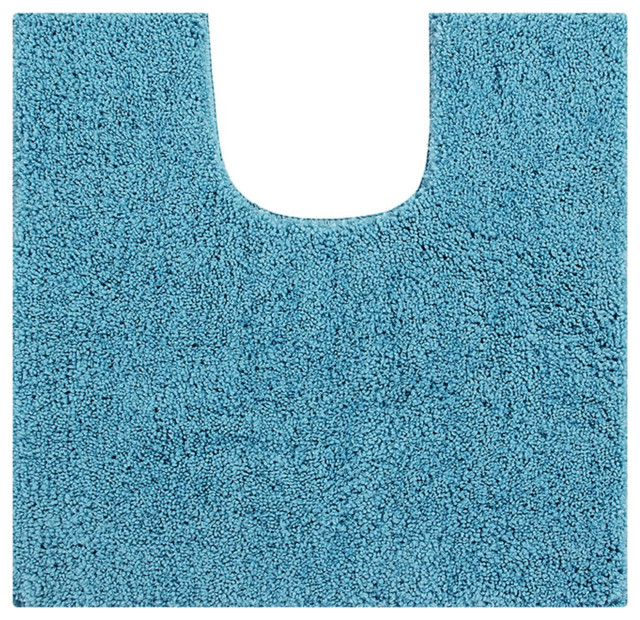 Micro Plush Collection 20" x 20" Contour in Teal - Contemporary - Bath ...