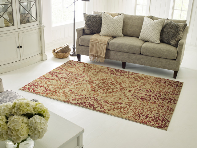 Kaleen Rachael Ray Upstate Machine Made Ups05-53 Paprika Area Rugs, 3 ...