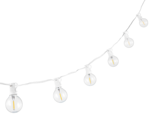Safavieh Chiera Led Outdoor String Lights White - Outdoor Rope And ...