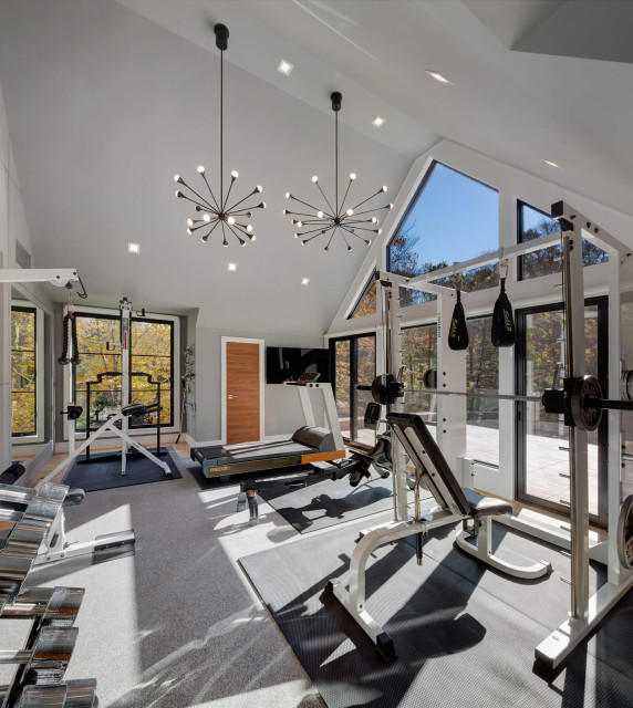 Modern New Build - Westport CT - Home Gym - New York - by HSL Building ...