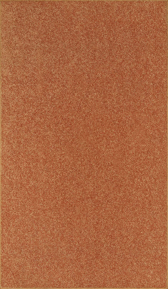 American Bright Solid Color Area Rugs, Rust, 5' x 7' - Contemporary ...