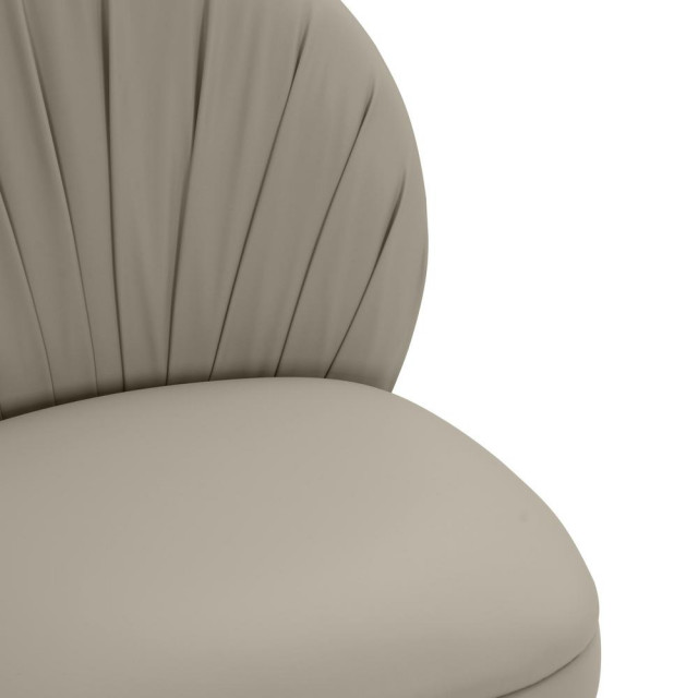 Aliyah Gray Vegan Leather Dining Chair - Transitional - Dining Chairs ...