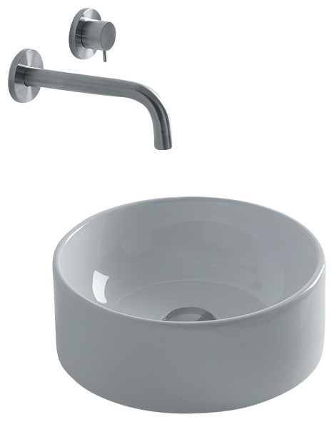 Normal WS106 Vessel Bathroom Sink 13.8" - Contemporary - Bathroom Sinks ...