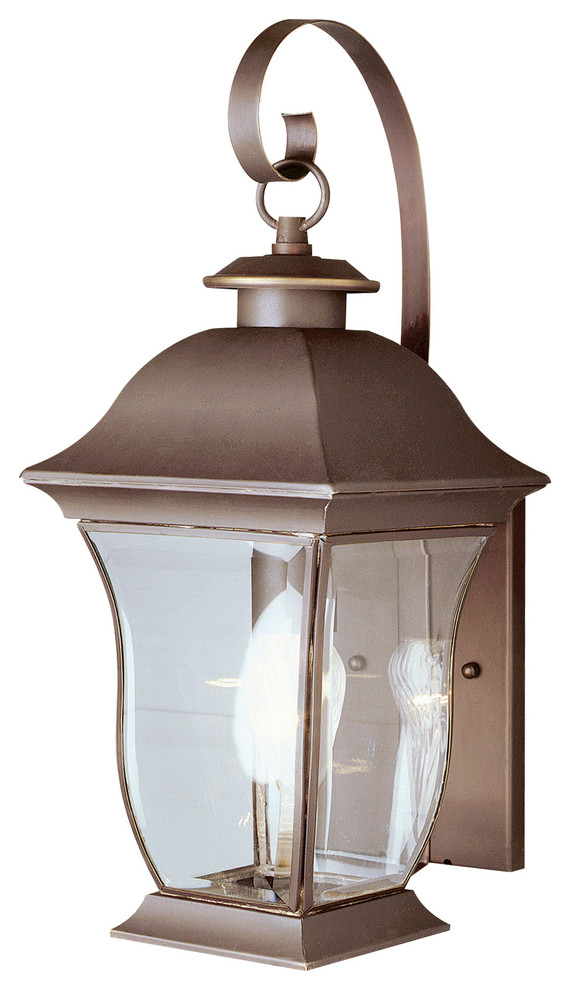 1 Light Coach Lantern - Traditional - Outdoor Wall Lights And Sconces ...