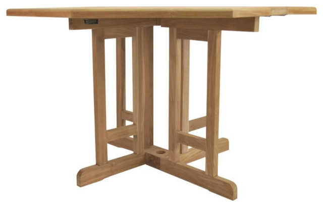 Butterfly 47" Octagonal Folding Table - Transitional - Folding Tables ...