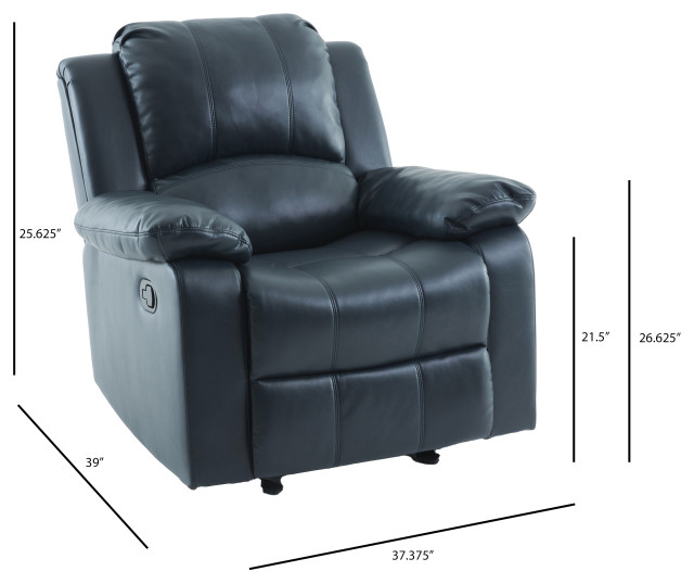 Clifton Leather Gel Recliner - Contemporary - Recliner Chairs - by ...