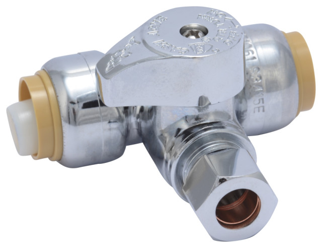 SharkBite® 24984A Service Tee Stop, 1/2" x 1/2" x 3/8" - Traditional ...