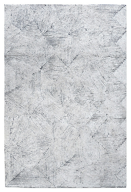 Maze Blue 9x12 Rug - Contemporary - Area Rugs - by Ownax | Houzz