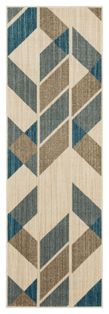 Mohawk Home Rimto Blue 2' x 3' Area Rug, 2' 6" x 10' - Contemporary ...
