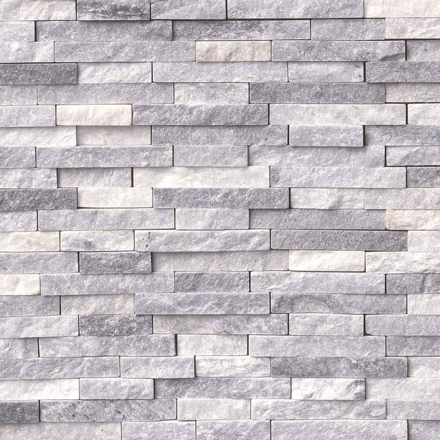 Alaska Gray Split Face Ledger Panel, Sample - Contemporary - Siding And ...