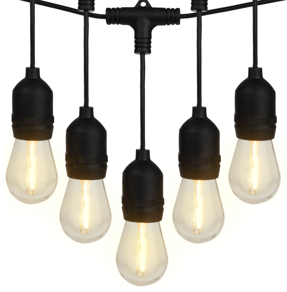 Pure Garden 40FT Outdoor String Lights - Modern - Outdoor Rope And ...