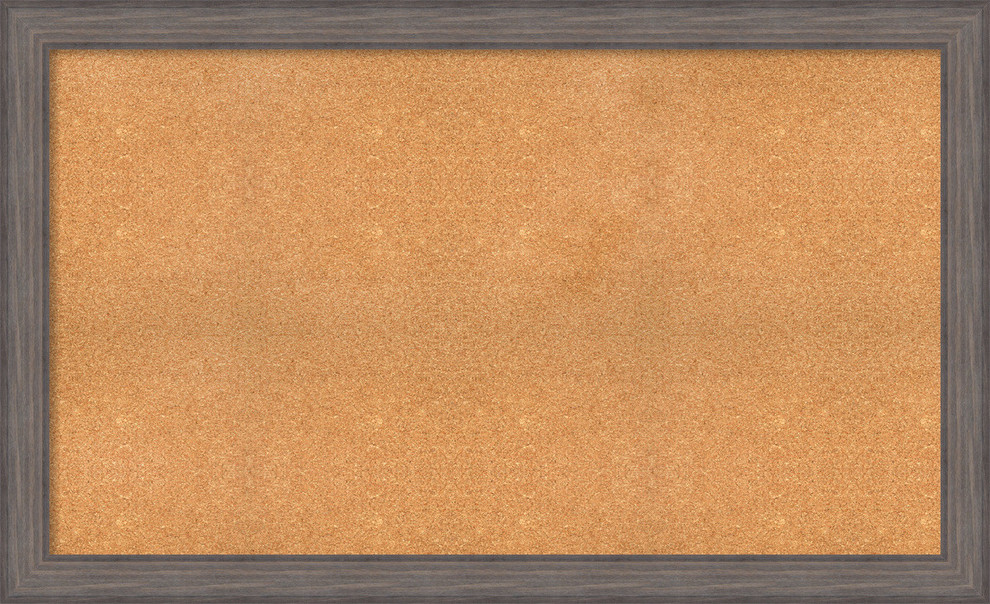Framed Cork Board, XL, Country BarnWood Wood - Transitional - Bulletin ...