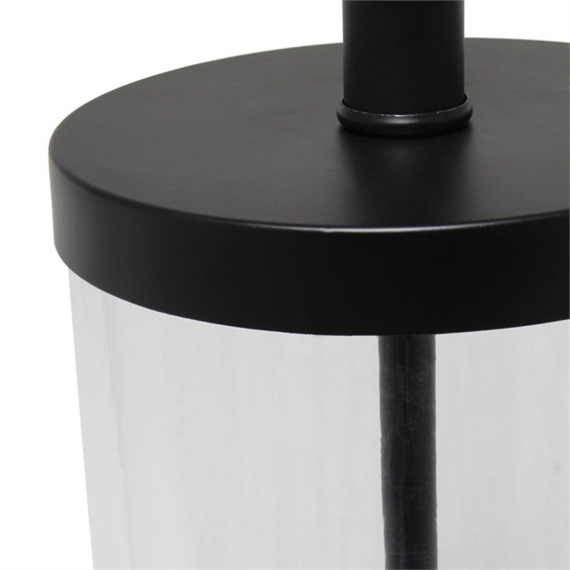 Elegant Designs Enclosed Glass Table Lamp Black - Transitional - Table ...