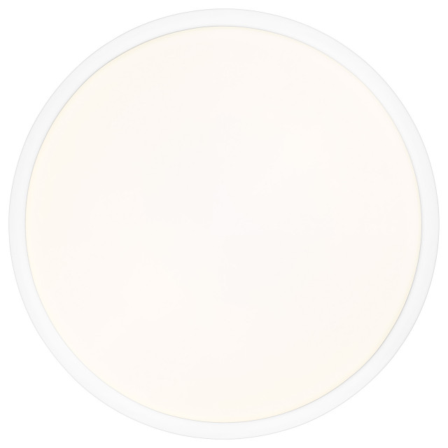 Gabi 13" LED Flush Mount, Matte White With Opal - Transitional - Flush ...