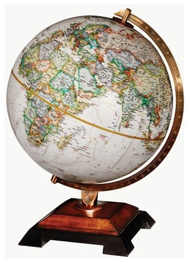 Bingham, 12" Antique NGS Desk Globe - Traditional - World Globes - by ...