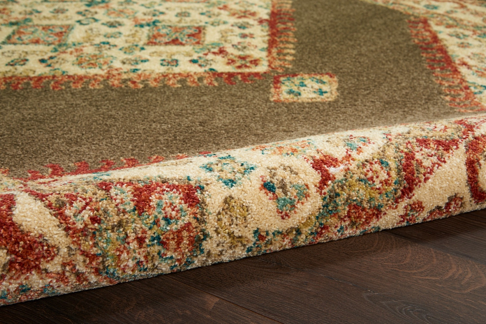 Nourison Traditional Antique Trq03 Rug, Brown, 3'0"x5'0" - Traditional ...