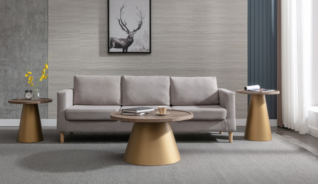 Burnham Home Patrick Corner Table, 19" - Contemporary - Side Tables And ...