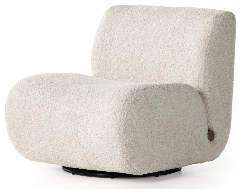 Siedell Swivel Chair, Sheldon Ivory - Contemporary - Armchairs And ...