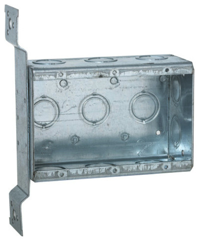 RACO® 686 Multi-Device 3-Gang Switch Box, Welded with Conduit KO's, 2-1 ...