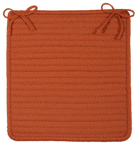 Simply Home Solid, Rust Chair Pad - Contemporary - Outdoor Cushions And ...