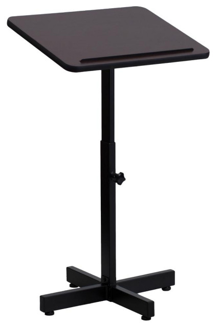 Adjustable Height Metal Lectern in Mahogany, 2'3"x8' Runner ...