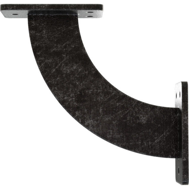 2"x11"x11" Bradford Steel Bracket, Hammered Black, 2Wx7"Dx7"H ...