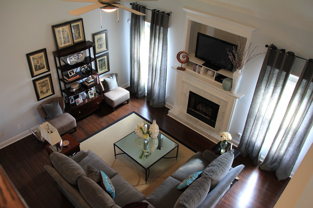 Window Treatments Blue Family Rooms