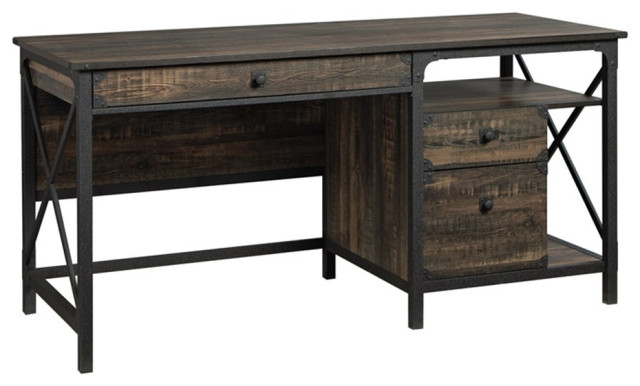 Home Square 3-Piece Set with Computer Desk Hutch & Large Storage ...