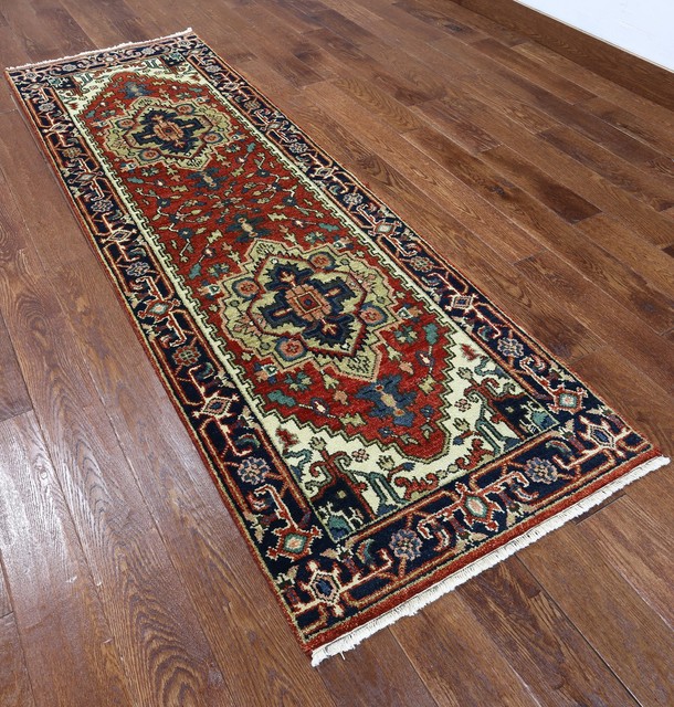3x8 Runner Serapi Rug, P1688, 2'6"x8'0" - Mediterranean - Hall And ...
