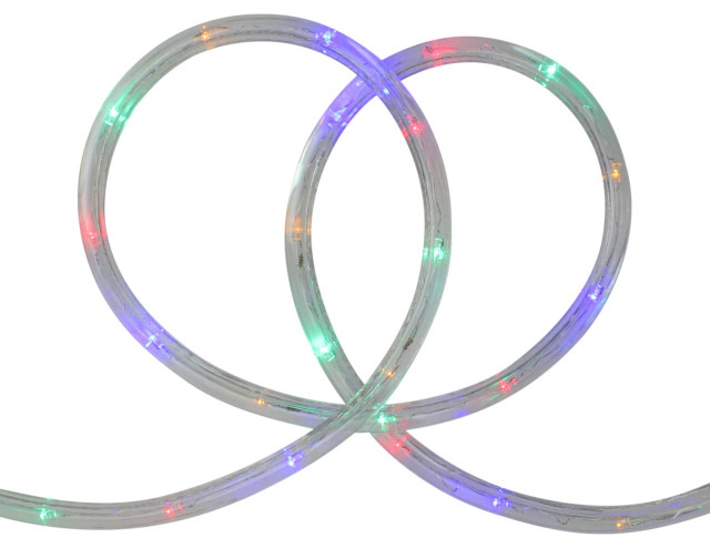 100ft Multi-Color LED Christmas Rope Lights - Modern - Holiday Lighting ...