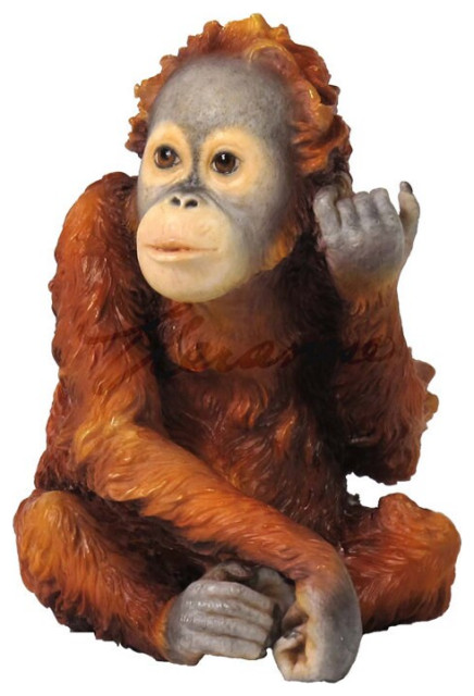 Baby Orangutan Figurine by Veronese Design - Contemporary - Decorative ...