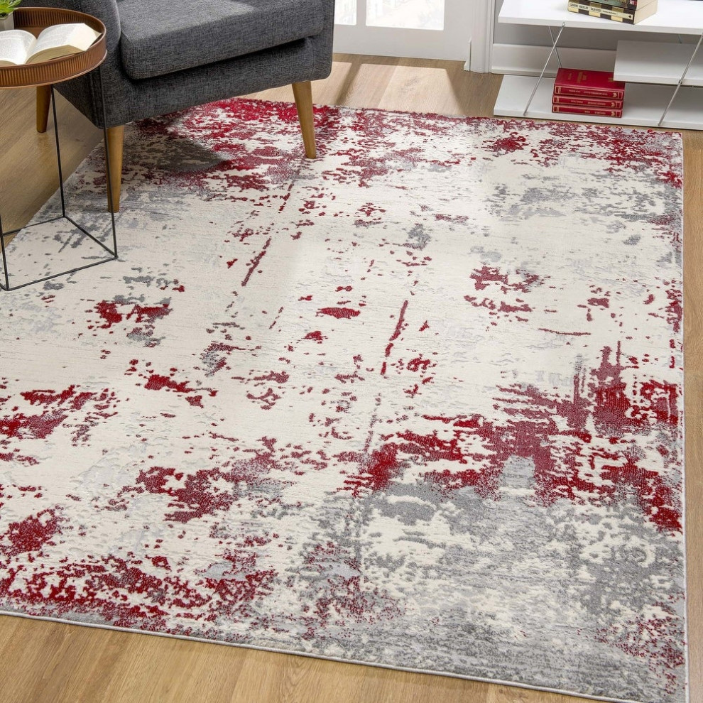 Rug Branch Contemporary Abstract Indoor Area Rug & Runner, (8x10 Feet ...
