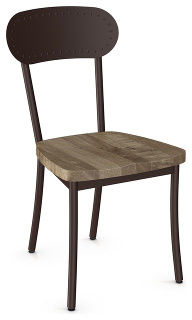 Metal Back Dining Chair - Industrial - Dining Chairs - by ARTEFAC | Houzz