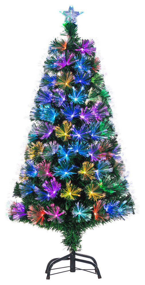4' High Fiber Optic Color-Changing Tree - Christmas Trees - by Gerson ...
