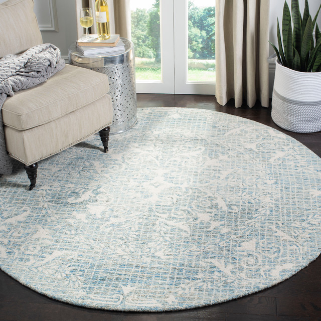 Safavieh Couture Abstract Collection, ABT762 Rug, 6' Round ...