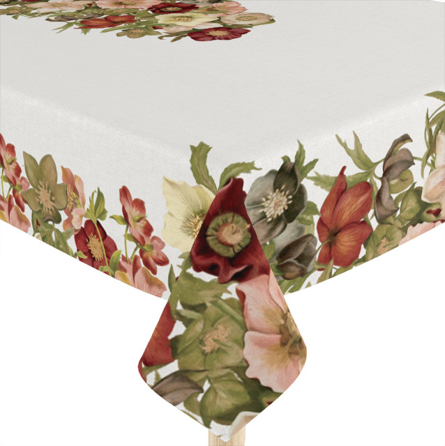 Laural Home Vintage Petals 70" X 120" Tablecloth, 70" X 120 ...