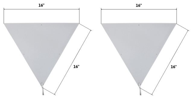 The Original Beacon Triangle Corner Light, Plug-In 17' Cord, 2-Pack ...