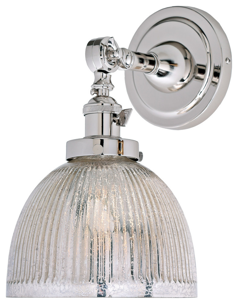Soho One Light Swivel Mercury Madisonwall Sconce - Industrial - Wall ...